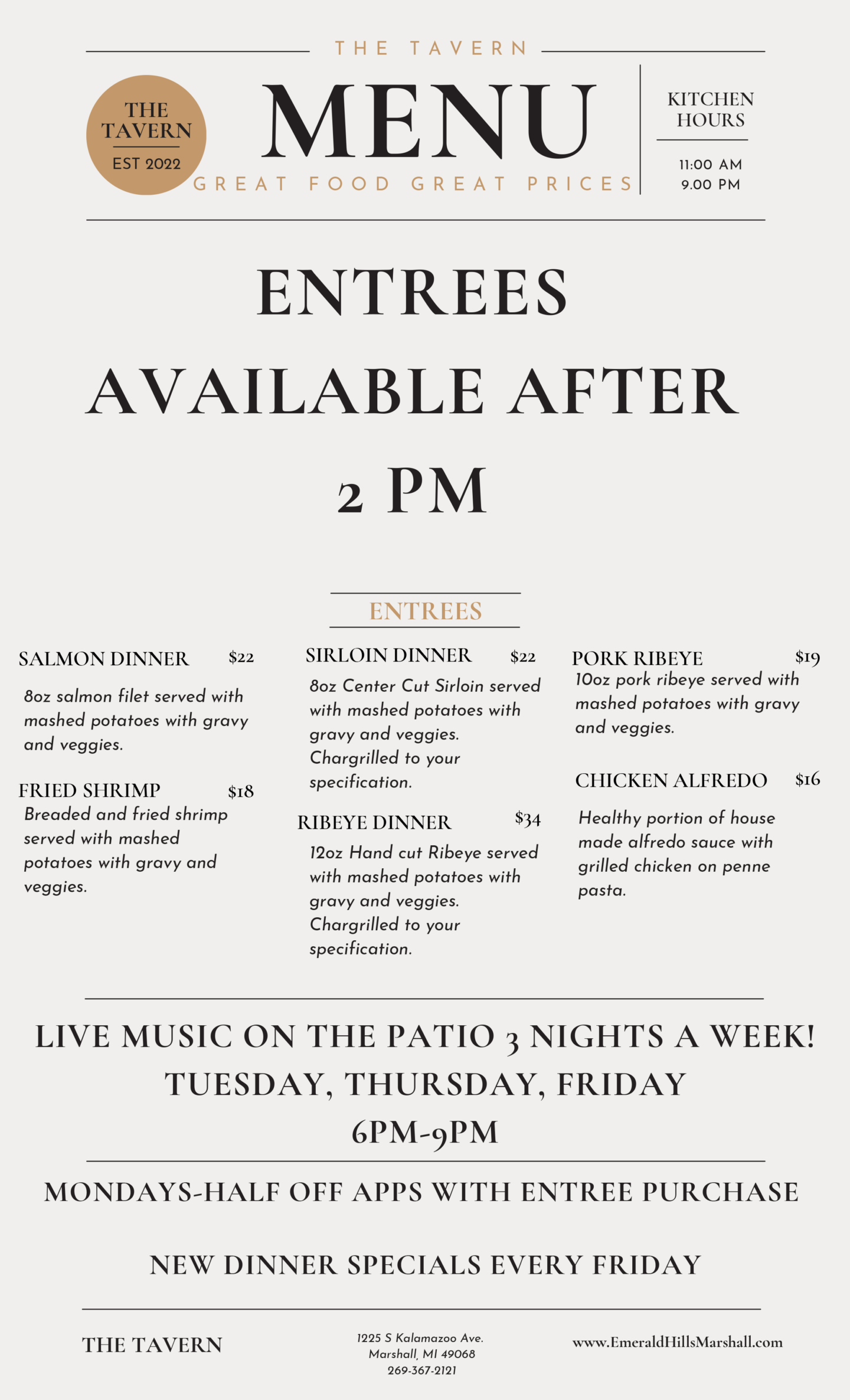 Tavern - Emerald Hills - Marshall, MI